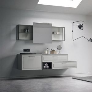 Wall-hung washbasin cabinet - ROMA 5 - PUNTOTRE - wooden / classic ...