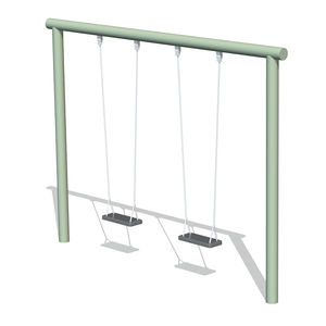 Playground swing - STRAW - Tiptiptap - steel / stainless steel / rope