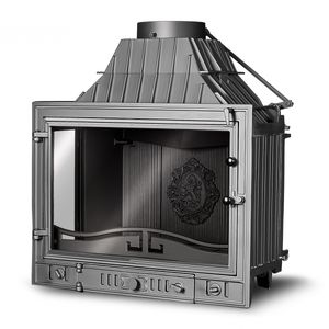 3-sided fireplace insert - W4 PLB - kawmet - wood-burning / solid fuel