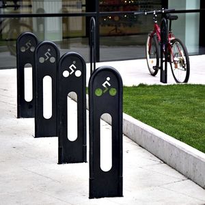 Floor-mounted bike rack - VELONE - STREETPARK s.r.o. - galvanised steel ...