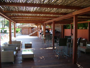 Self-supporting pergola - Beach Concept - bamboo / wooden canopy / modular