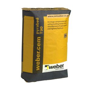 Fixing mortar - WEBERTEC BEDDING - Weber - for concrete / gray / durable