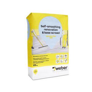 Smoothing mortar - WEBERFLOOR SMOOTH 4150 - Weber - self-leveling / for ...