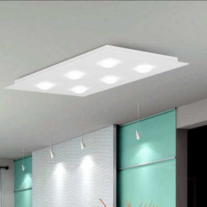 Contemporary ceiling light - JAZZ - LAM Export - rectangular / glass ...