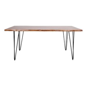 Contemporary dining table - ORTEGA - MisterWils - pine / wooden base ...