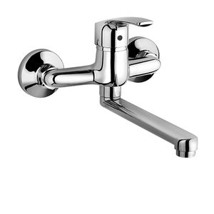 Wall-mounted mixer tap - MIURA : MR..501 - Paini - chromed metal ...