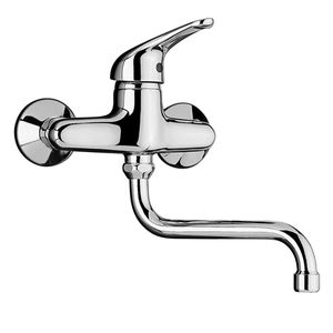 Wall-mounted mixer tap - JOLLY : 69..501L - Paini - metal / kitchen / 2 ...