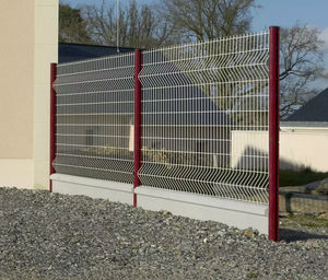 Welded mesh fence - AXIS® SR - DIRICKX - galvanized steel / industrial ...