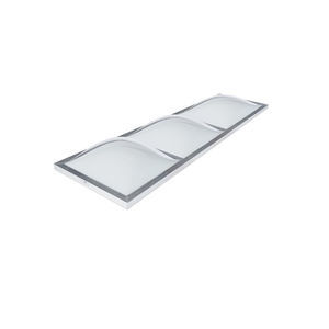 Glass dome skylight - CIRCULAR - VELUX - aluminum / for flat roofs ...