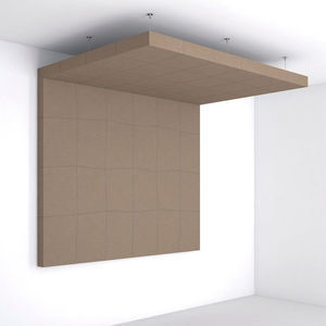 Acoustic wall panel - Hush Clad - 3Form - felt / rectangular / gray