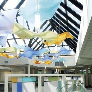 Resin suspended ceiling - Shapes Solitude - 3Form - floating / for ...