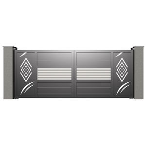 Swing gate - City PARIS B001 - Gates-Creations - right / left / aluminum