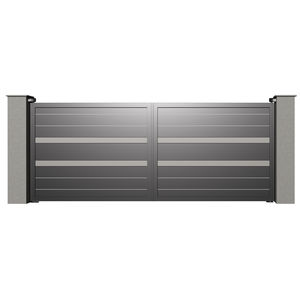 Swing gate - STYLE B008 - Gates-Creations - right / left / aluminum