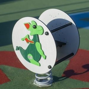 Powder-coated steel spring rocker - 11253 - Lars Laj - HDPE / animal ...