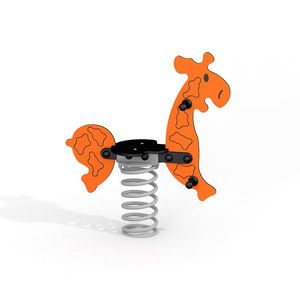 Powder-coated steel spring rocker - 11253 - Lars Laj - HDPE / animal ...