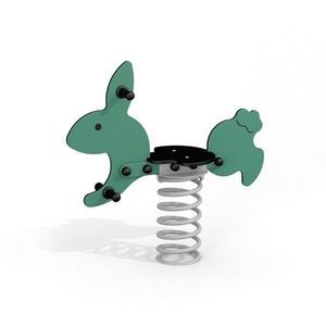 Turtle spring rocker - 17112 - Lars Laj - galvanised steel / powder ...