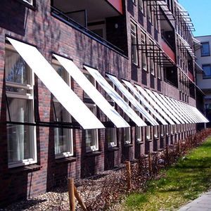 Window canopy - ROUND MINI CASSETTE - Designer shade solutions - metal ...