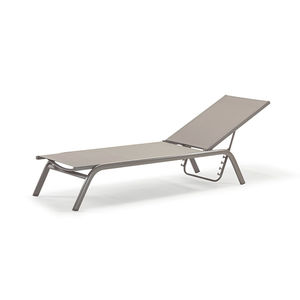 Contemporary sun lounger - BITE/D - GRATTONI S.R.L. - Sunbrella® / aluminum / commercial