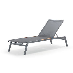 Contemporary sun lounger - BITE/D - GRATTONI S.R.L. - Sunbrella® / aluminum / commercial