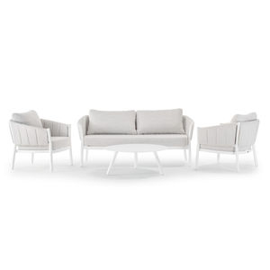 Contemporary lounge garden set - NEST - GRATTONI S.R.L. - aluminum / fabric / home
