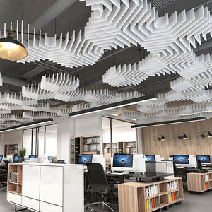 Ceiling acoustic panel - CURVE - Acoustic.ae - hanging / polyester ...