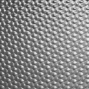 Embossed metal sheet - 5WL - Rimex - patterned / laminated / stainless ...