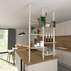 Modular shelf - Bretagne Design - room divider / floor-to-ceiling ...