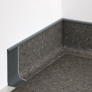 Black skirting - HKP 16-50 - BOLTA - wooden / PVC / rectangular
