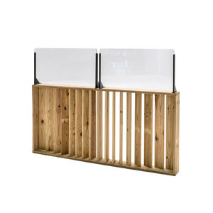 Wooden room divider - BA100 - Hortalia - for restaurant / for hotel ...
