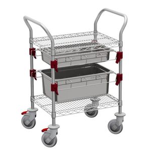 Food tray trolley - CS962-4CP-CS - QUATRO S.R.L. - for commercial ...