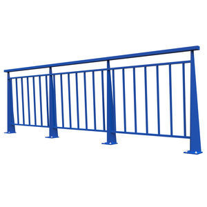 Galvanised steel railing - Insametal - with bars / outdoor / for decks