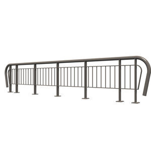 Sliding gate - Insametal - galvanised steel / with bars / motorized