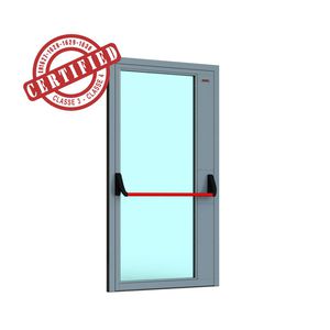 Sliding partition - Saima Sicurezza SpA - aluminum / glass / commercial