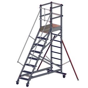 Steel professional step ladder - EF - FORTAL - outdoor / indoor