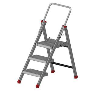 Steel professional step ladder - EPSA - FORTAL - outdoor / indoor