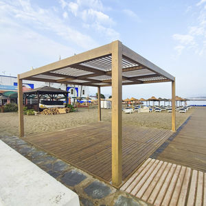 Self-supporting pergola - MAZARRÓN - Maderas Menur - wooden / canvas ...