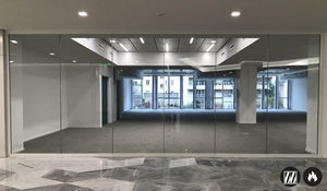 Fixed partition - SteelTeq E30 - ERIBEL FRANCE - edge-to-edge / glazed ...