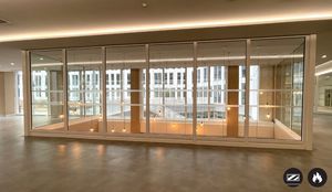 Edge-to-edge partition - SteelTeq - ERIBEL FRANCE - fixed / glazed / steel