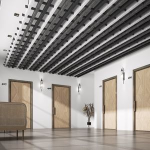 Polyester fiber acoustic baffle - baffle - ECOcero - ceiling ...