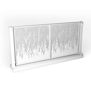 Panel fence - FLUTED_GATE - Axes in Excess - residential / commercial ...