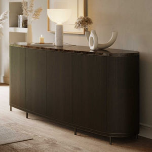 Contemporary sideboard - Elea - Stylish Club - bronze / wood veneer ...