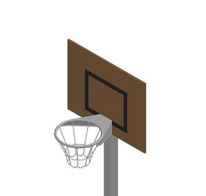 Brown basketball hoop - All architecture and design manufacturers