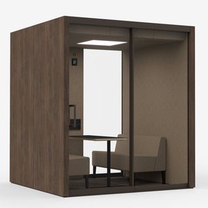 Acoustic office pod - VETROSPACE XXL - VETROSPACE - with built-in ...