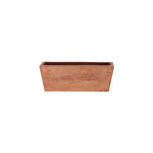 Terracotta planter - con Rosette - cestenoli srl - rectangular ...