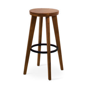 Contemporary bar stool - 950528-ROB - BAMBO BLAU - rattan / elm base ...