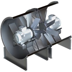 Axial fan - AXUS REVERSIBLE - AREM - helical / commercial / indoor