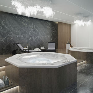 Built-in hot tub - Vesta - Catalina Spas - above-ground / octagonal ...