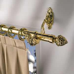 Brass curtain rod - ORNELLA - CASA VALENTINA - wall-mounted / window
