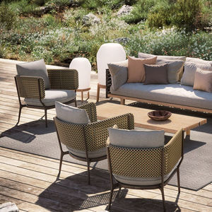 Contemporary dining table - BELLMONDE - DEDON GmbH - HPL / composite ...