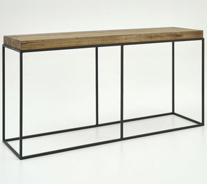 Contemporary sideboard table - URBAN - FLAMANT - oak / metal base ...